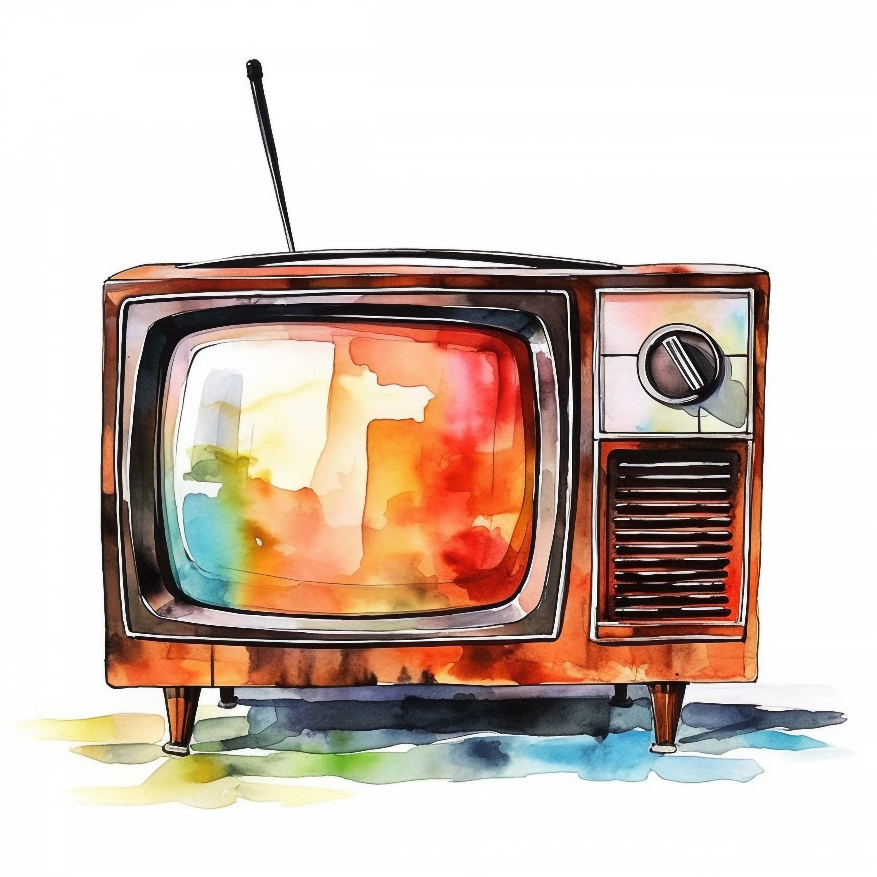 Car Sticker Retro TV Sticker Weatherproof Outdoor Vinyl - Etsy