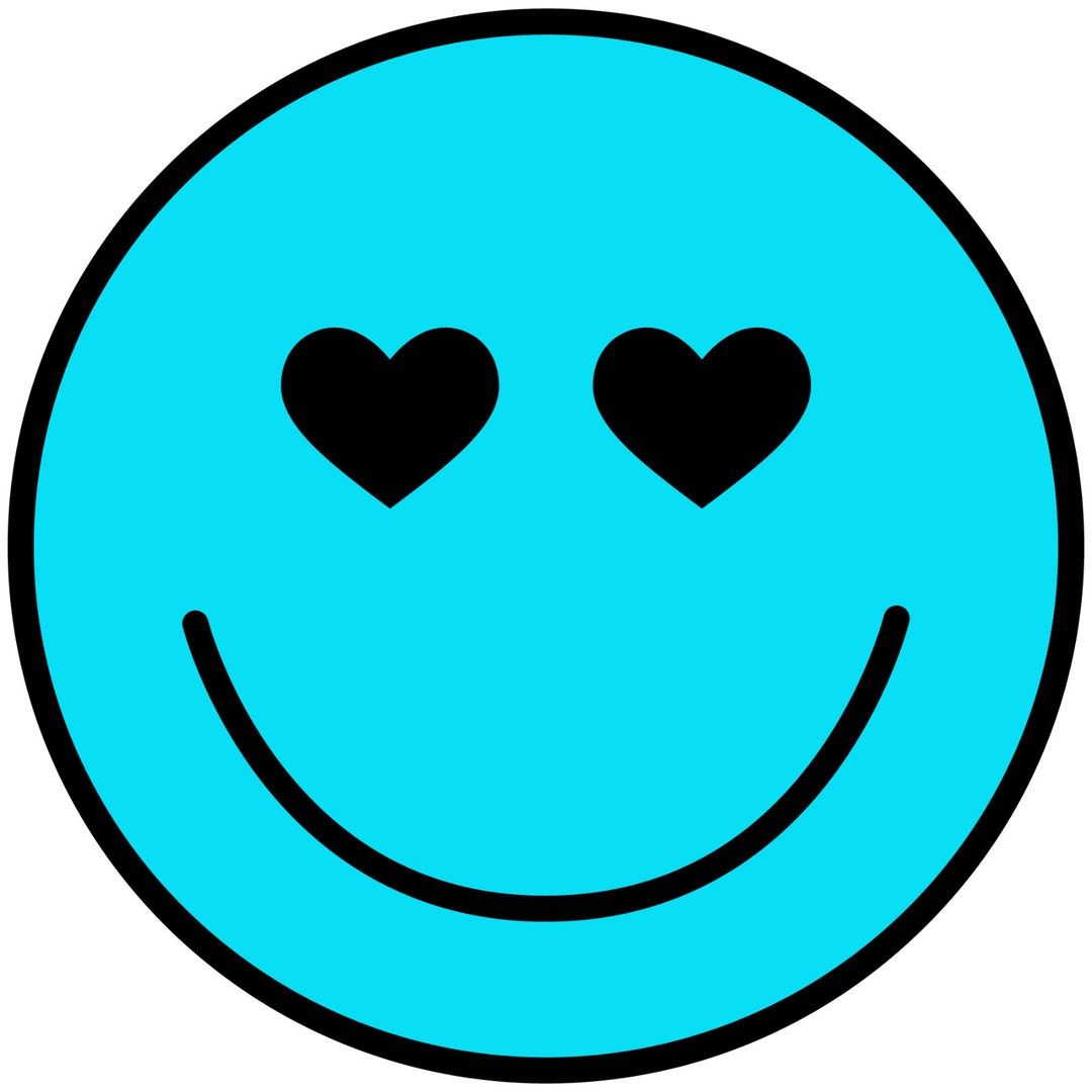 Car Sticker Happy Face Sticker Weatherproof Outdoor Vinyl - Etsy