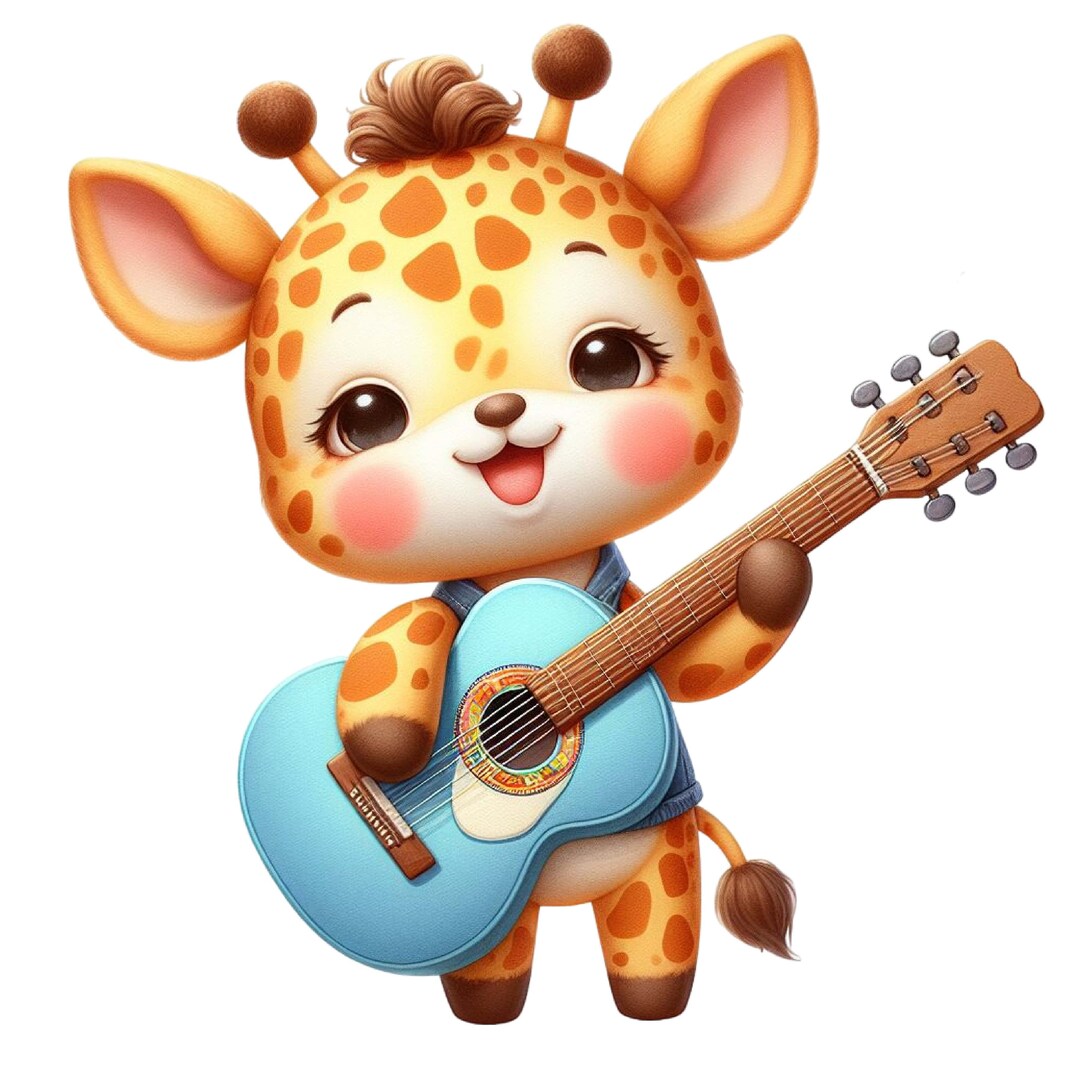 Car Sticker Placeholder Animals With Guitar Weatherproof Outdoor Vinyl ...