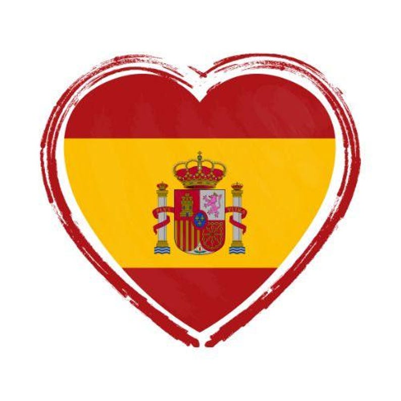 Fahne Spanien Flagge Aufkleber Personalisierbar Outdoor Vinyl Sticker ...