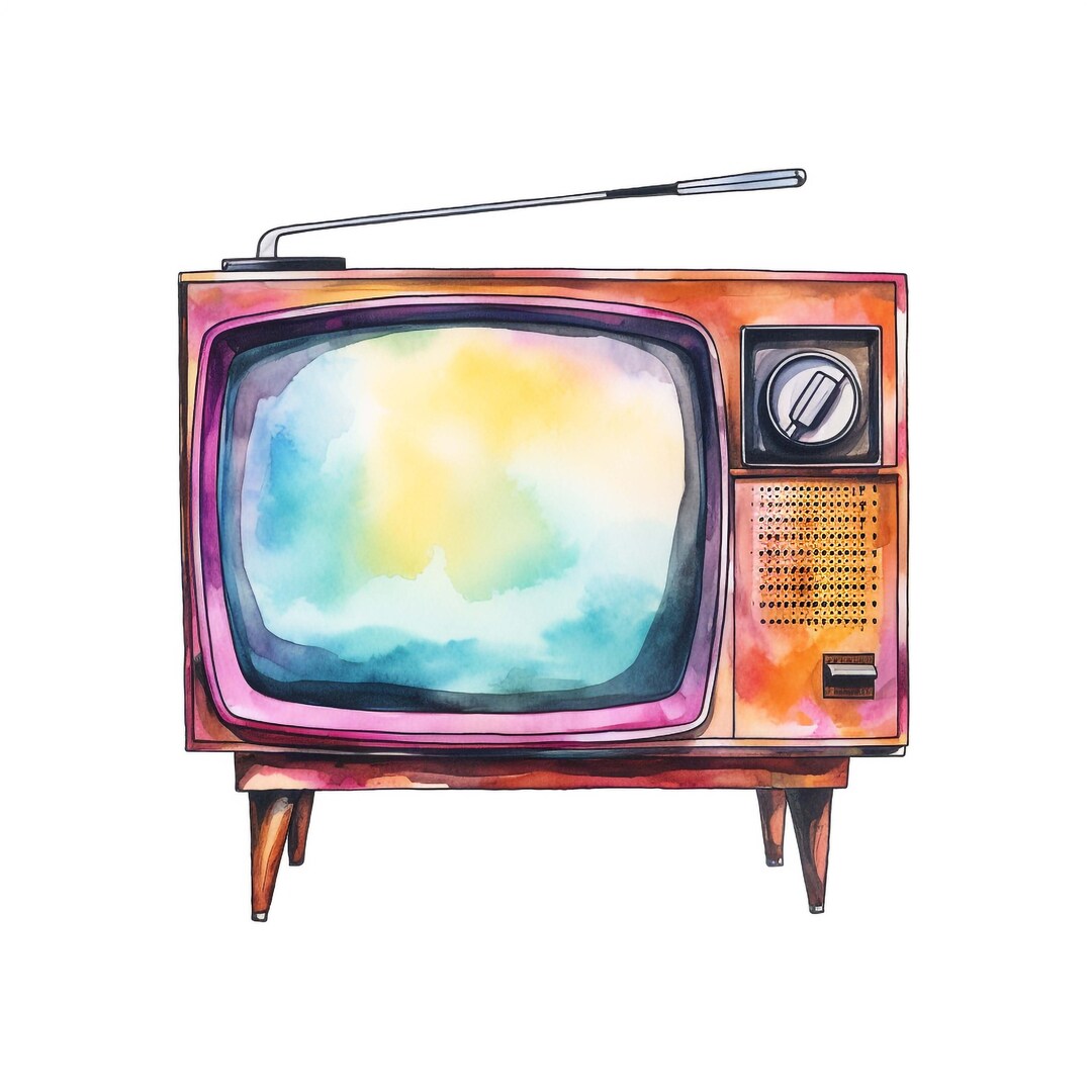 Car Sticker Retro TV Sticker Weatherproof Outdoor Vinyl - Etsy