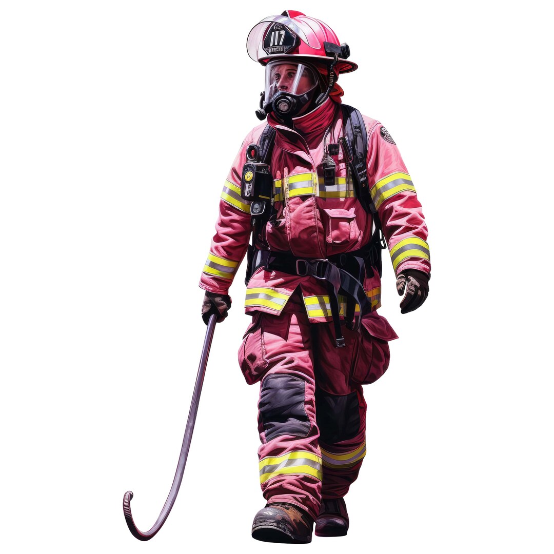 Car Sticker Pink Fire Brigade Sticker Weatherproof Outdoor Uv-resistant ...