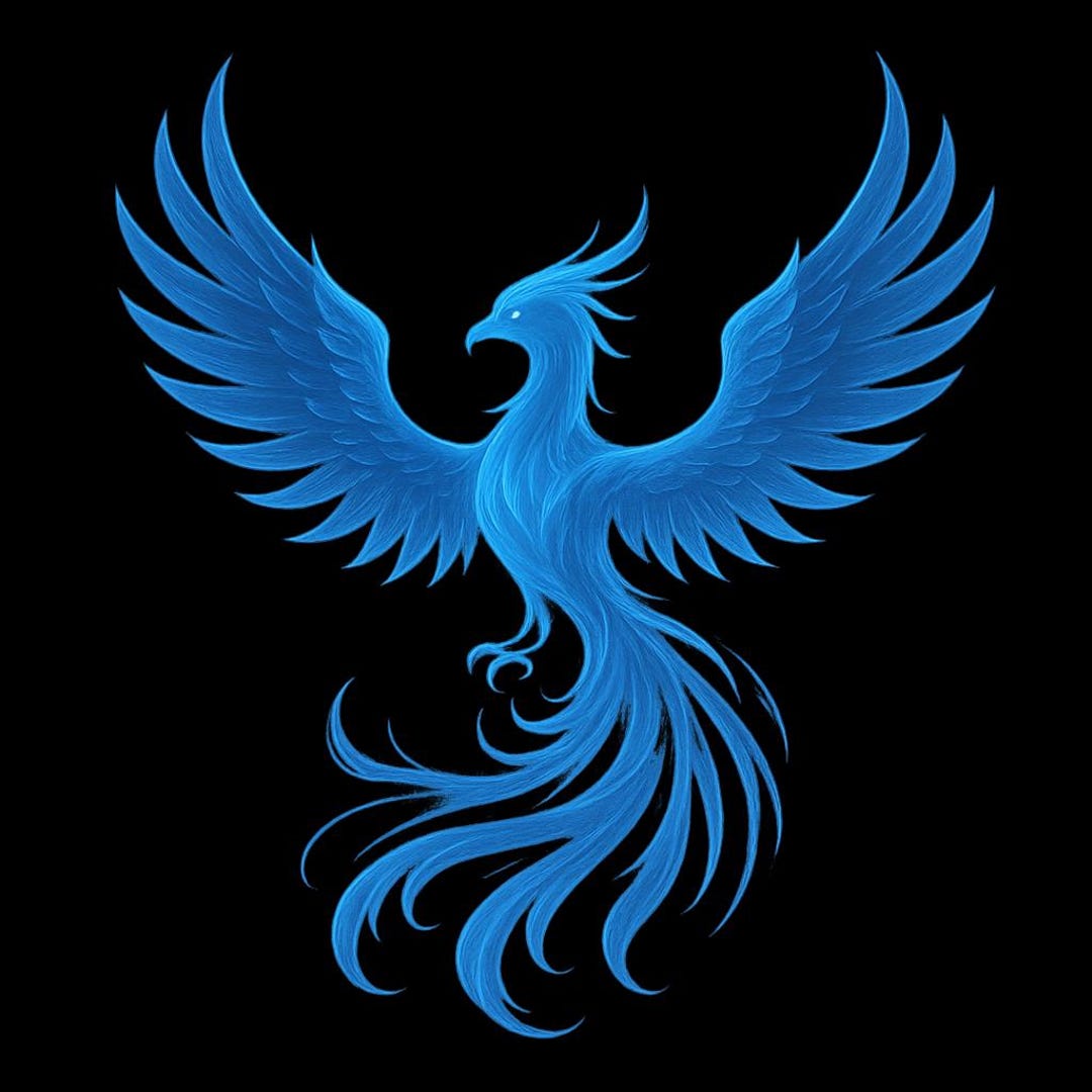Blue Phoenix Sticker Outdoor Uv-resistant Vinyl Sticker Made of High ...