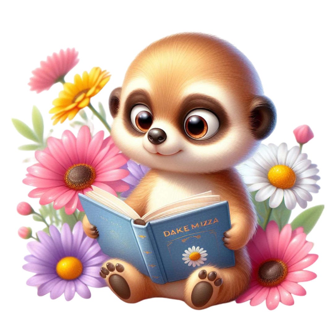 Meerkat Car Sticker – Funny Animal Sticker in Cartoon or Watercolor ...