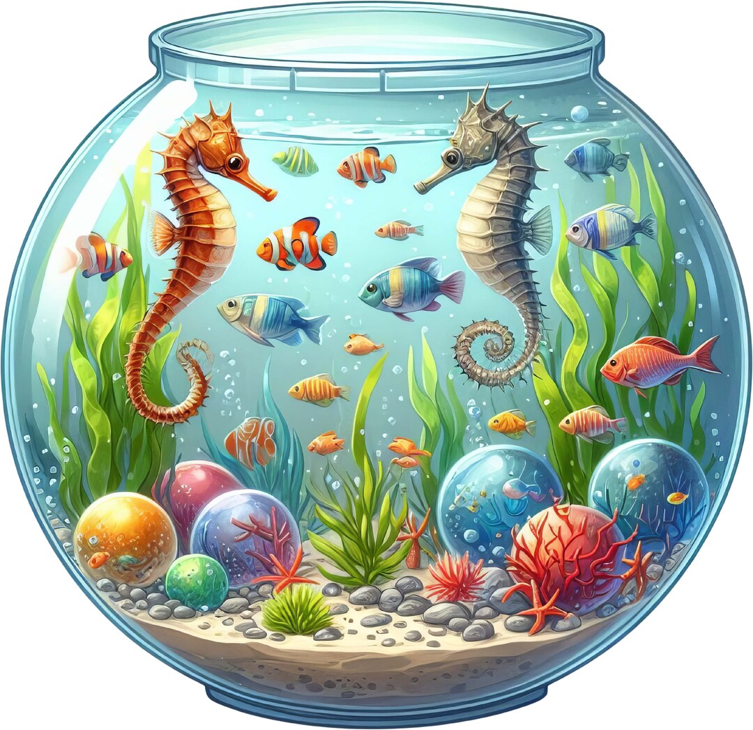 Car Sticker Aquarium Watercolor Sticker Weatherproof Outdoor Vinyl ...