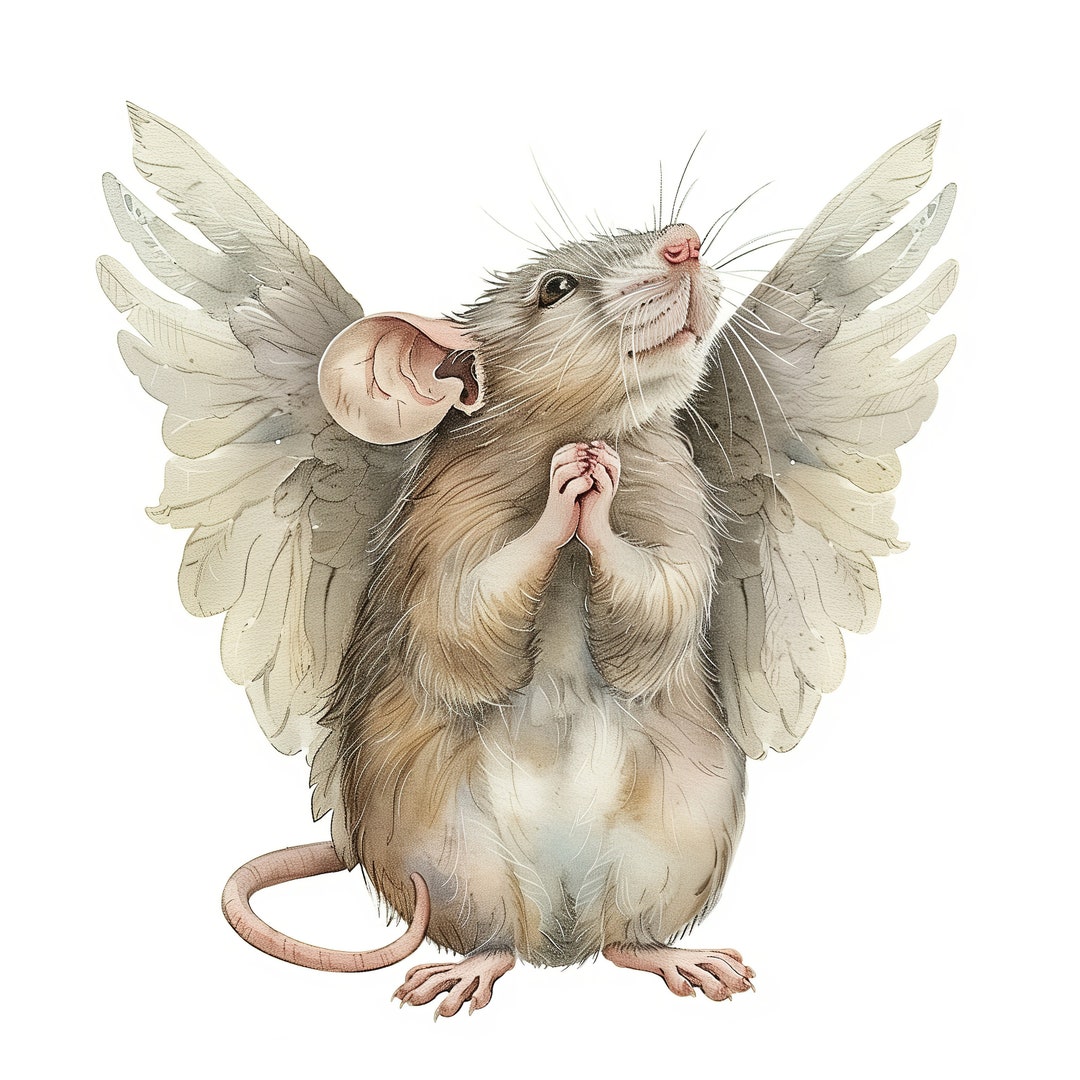 Autoaufkleber Aquarell Ratten Engel Aufkleber Wetterfester Outdoor ...