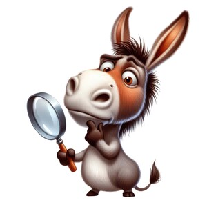 Car Sticker Funny Cartoon Donkey Decal Weatherproof Outdoor Vinyl ...