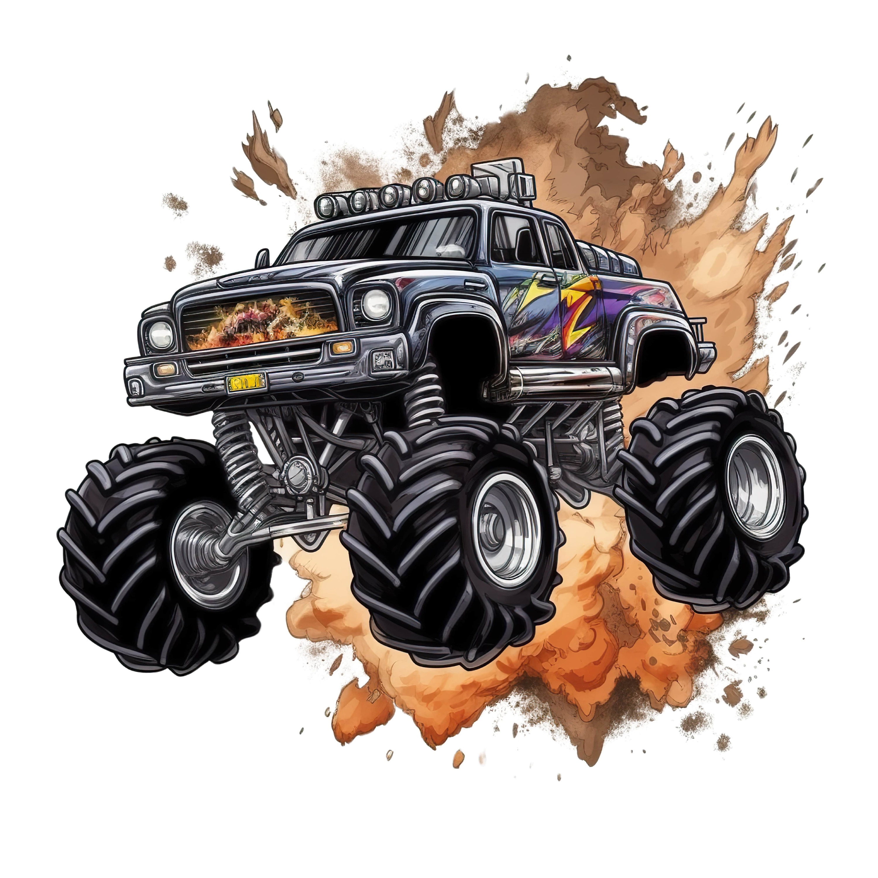 Car Sticker Monster Truck Sticker Weatherproof Outdoor Vinyl - Etsy