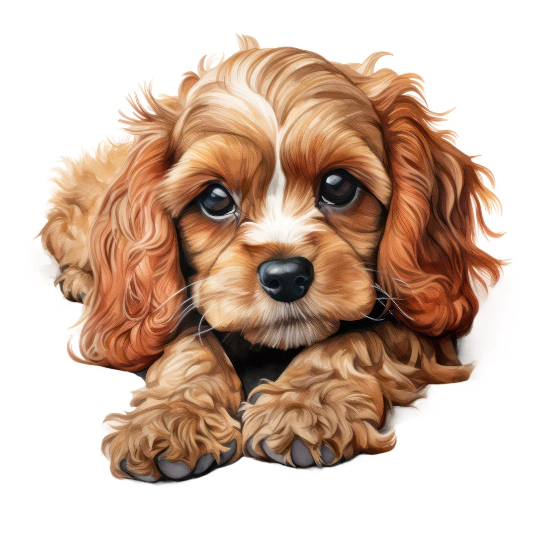 4X Cavapoo Sticker Set, 4 Pieces Cavoodle Car Stickers, Cute Dog Doodle ...