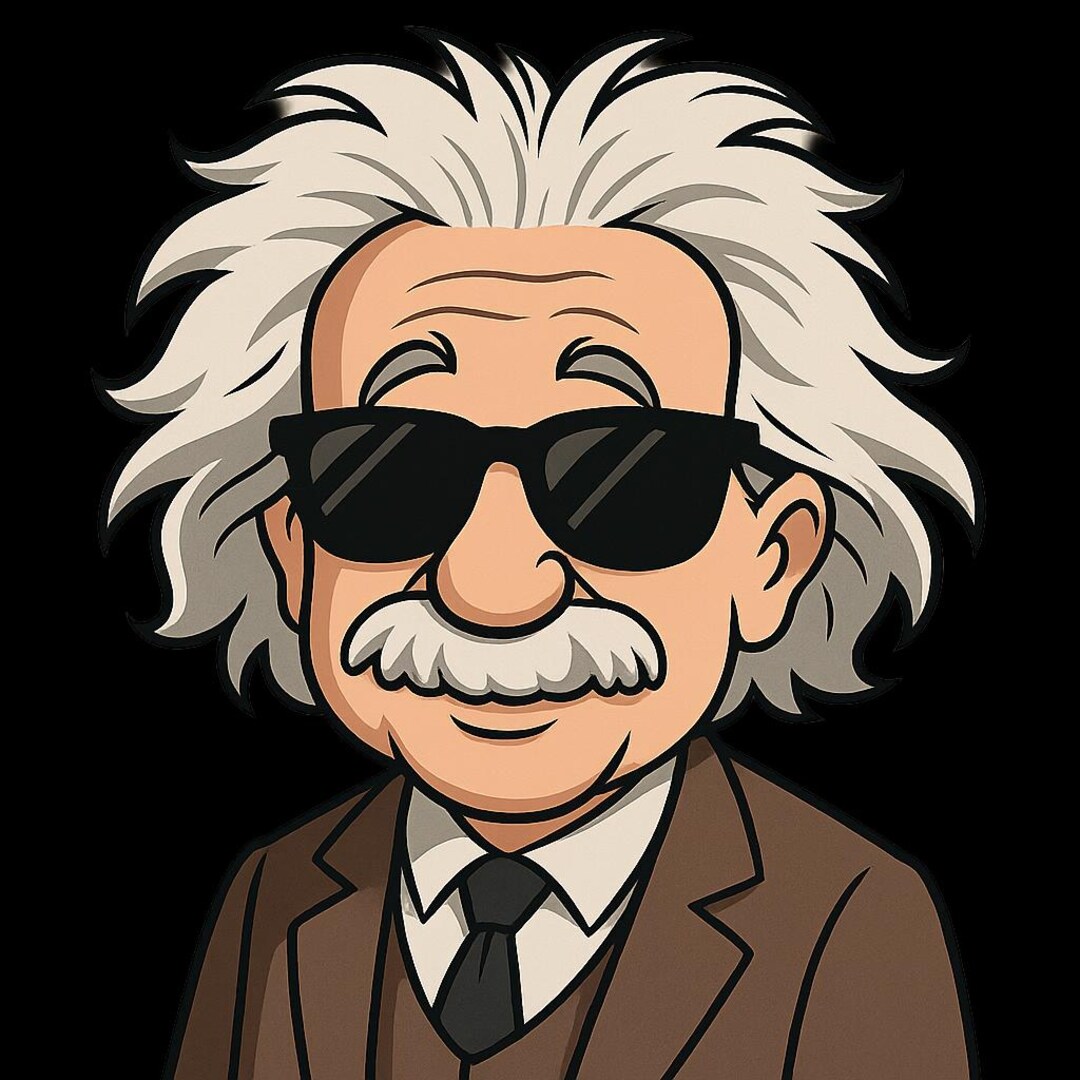3X Albert Einstein With Sunglasses Sticker Outdoor Uv-resistant Vinyl ...