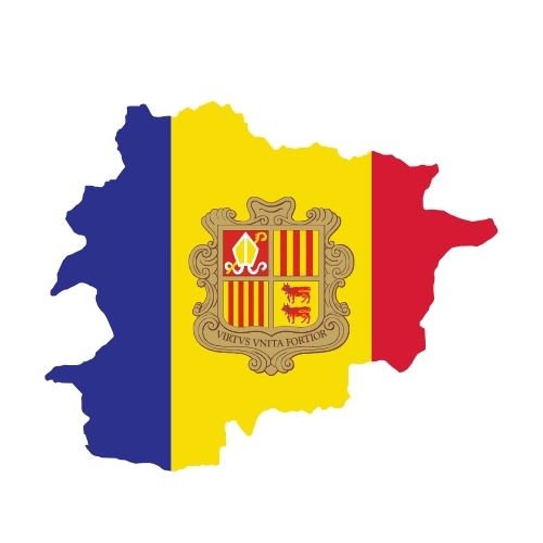 Car Sticker Sticker Flag Andorra Flag Sticker - Etsy