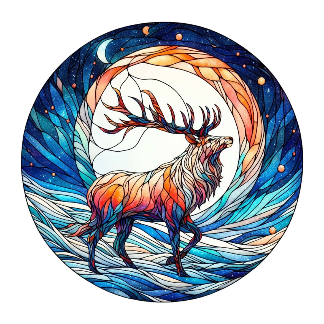 Car Sticker Stained Glass Animals Sticker Weatherproof Outdoor Vinyl - Etsy