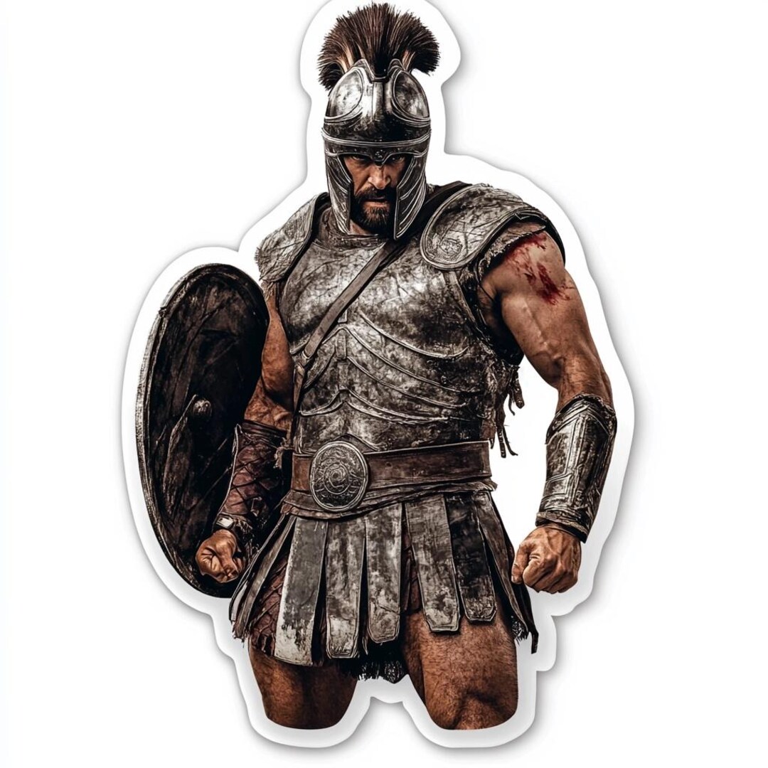 Gladiator Sticker Vinyl Sticker Customizable Laptop Sticker Water ...