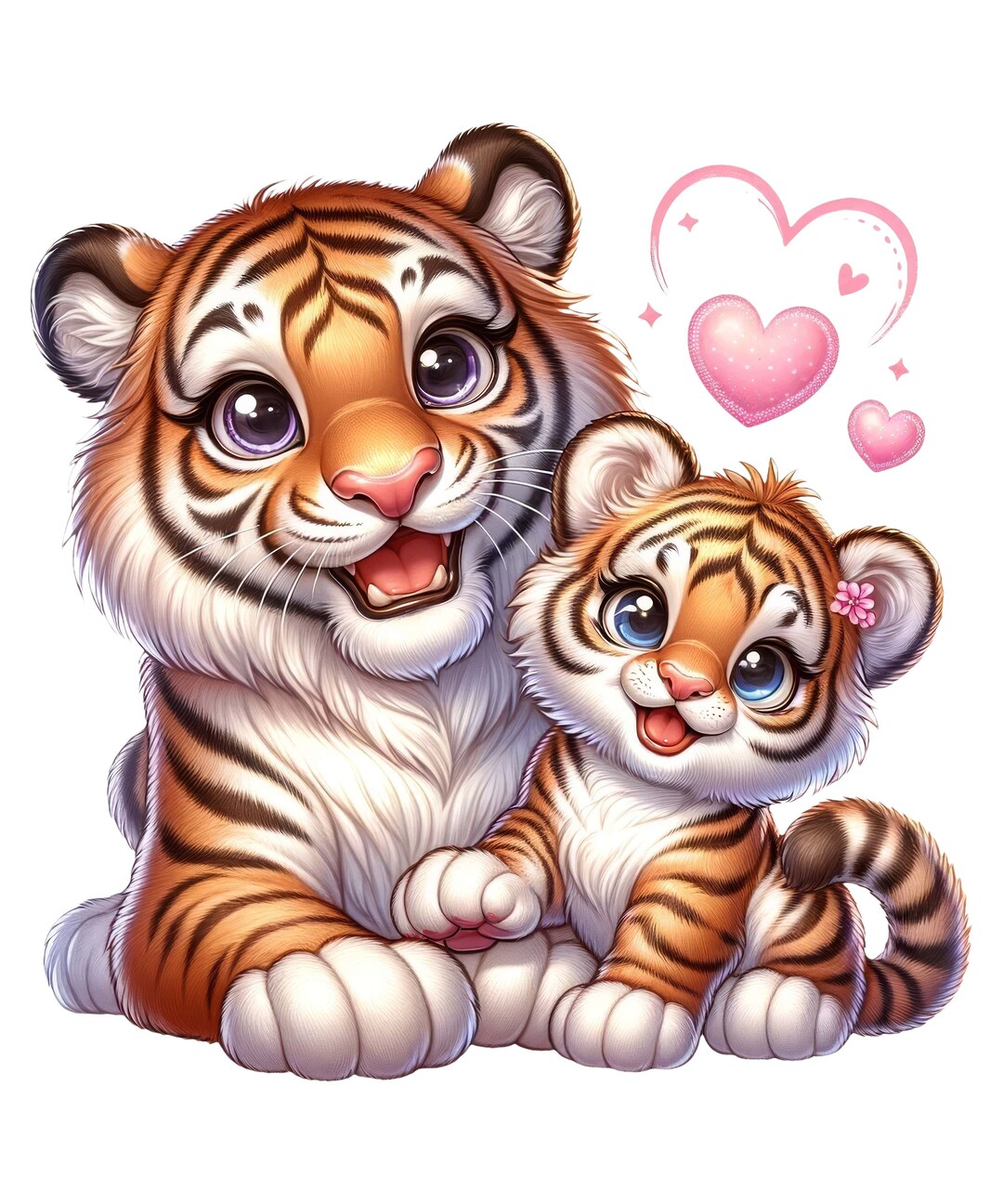 Car Sticker Mom and Baby Animals Sticker Weatherproof Outdoor Vinyl ...