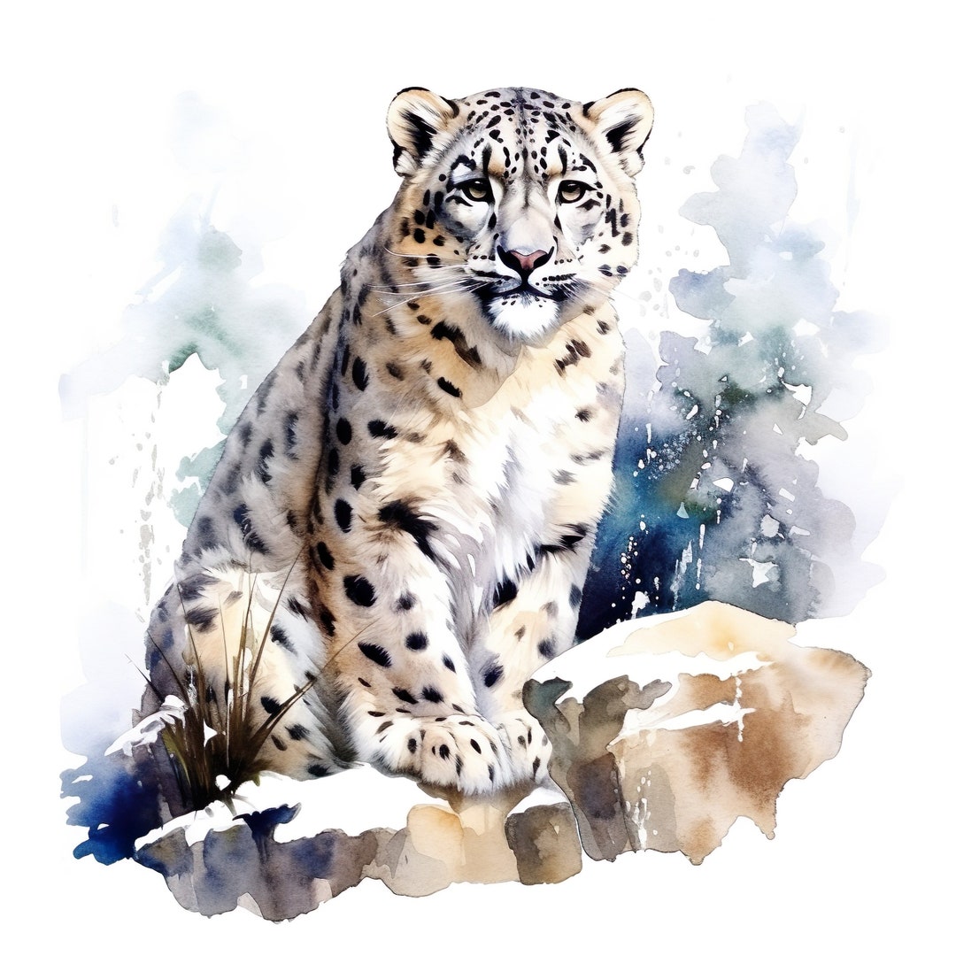 Car Sticker Snow Leopard Sticker Weatherproof Outdoor Vinyl - Etsy