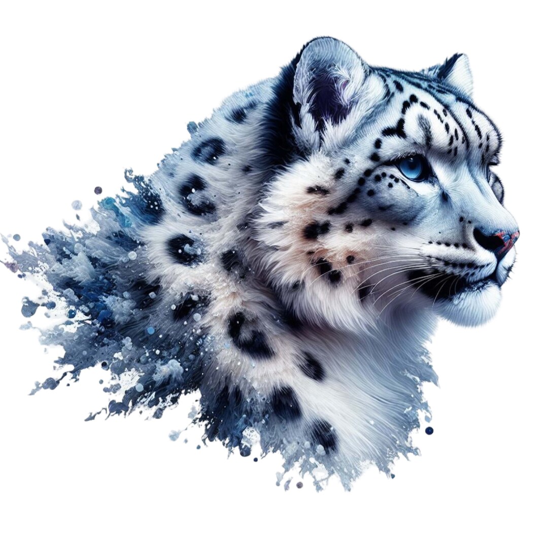 Car Sticker Snow Leopard Weatherproof Outdoor Sticker Vinyl - Etsy
