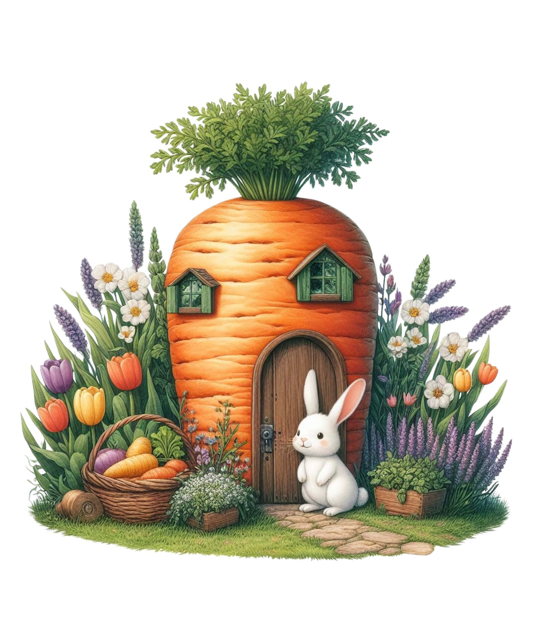 Car Sticker Rabbit House Sticker Weatherproof Outdoor Uv-resistant ...
