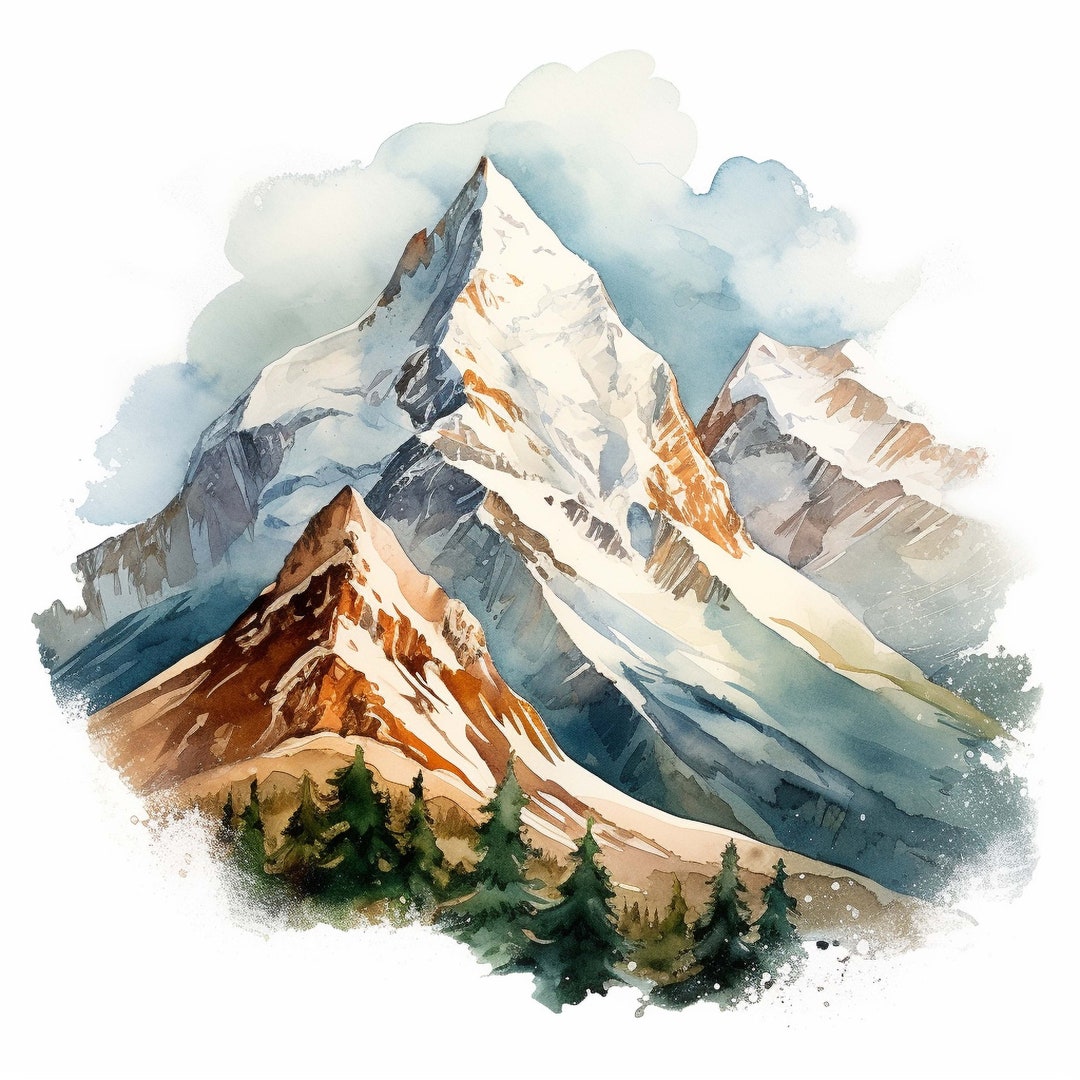 3X Watercolor Swiss Alps Stickers Personalizable Outdoor Vinyl Stickers ...