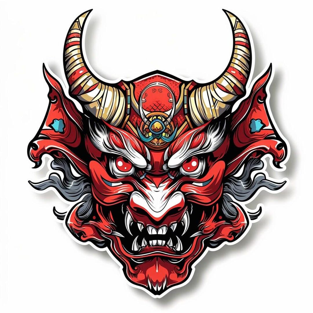 Car Sticker Oni Devil Sticker Weatherproof Outdoor Uv-resistant Vinyl ...