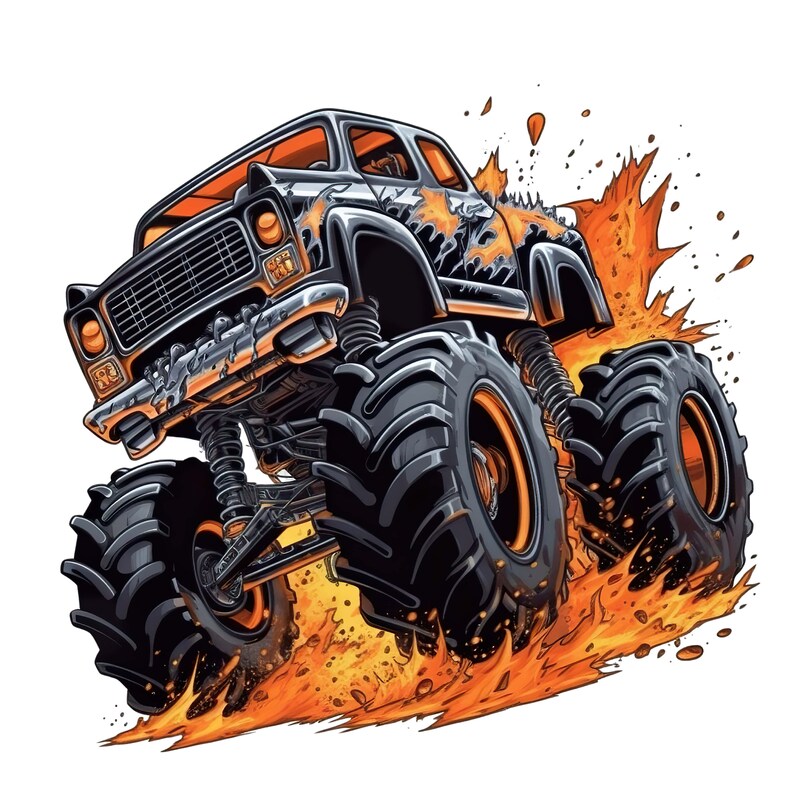 Car Sticker Monster Truck Sticker Weatherproof Outdoor Vinyl - Etsy