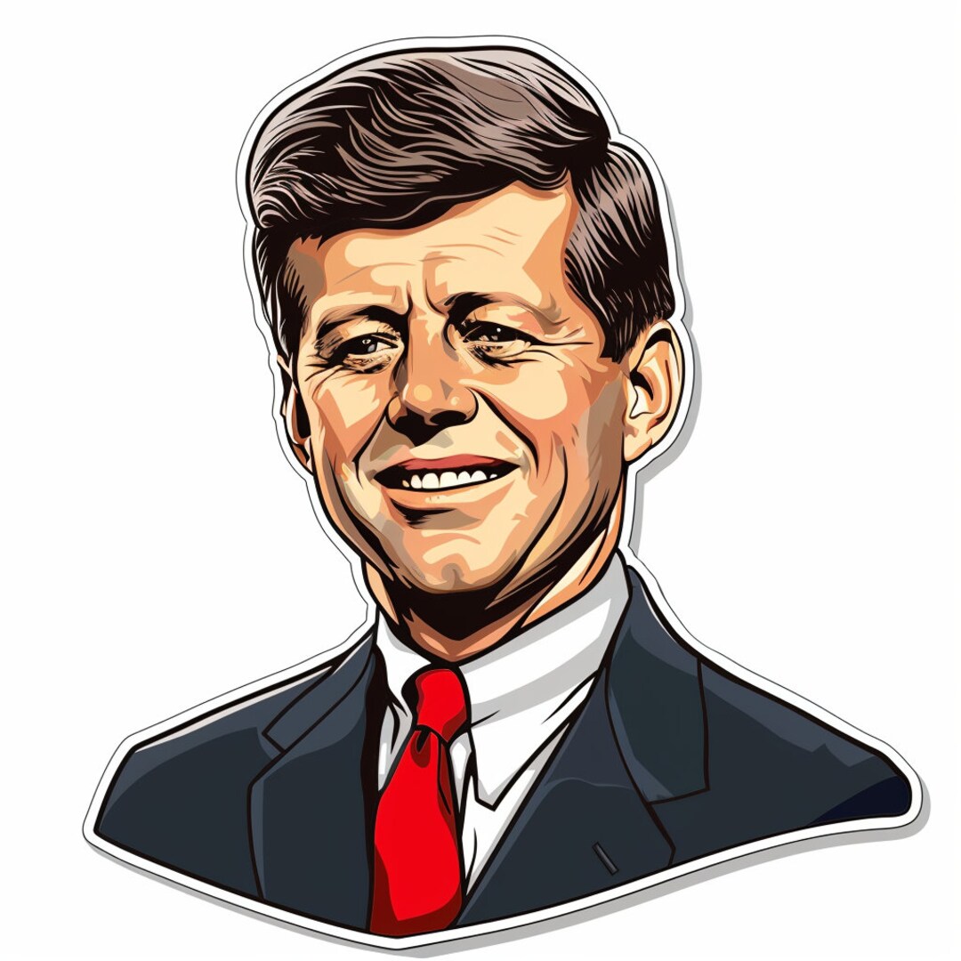 Car Sticker John F. Kennedy Sticker Weatherproof Outdoor Vinyl - Etsy