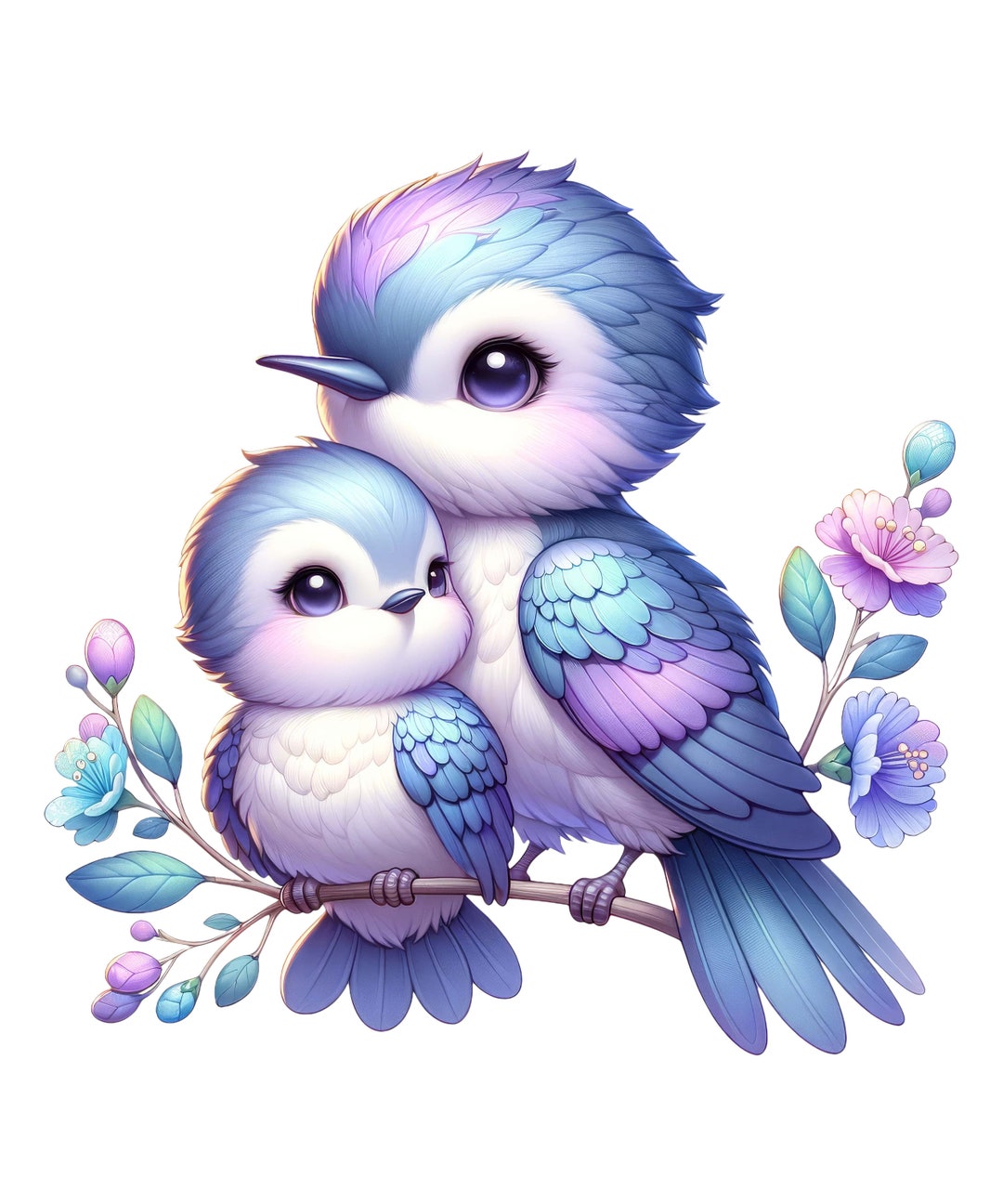 Car Sticker Mother and Baby Bird Sticker Weatherproof Outdoor Vinyl ...