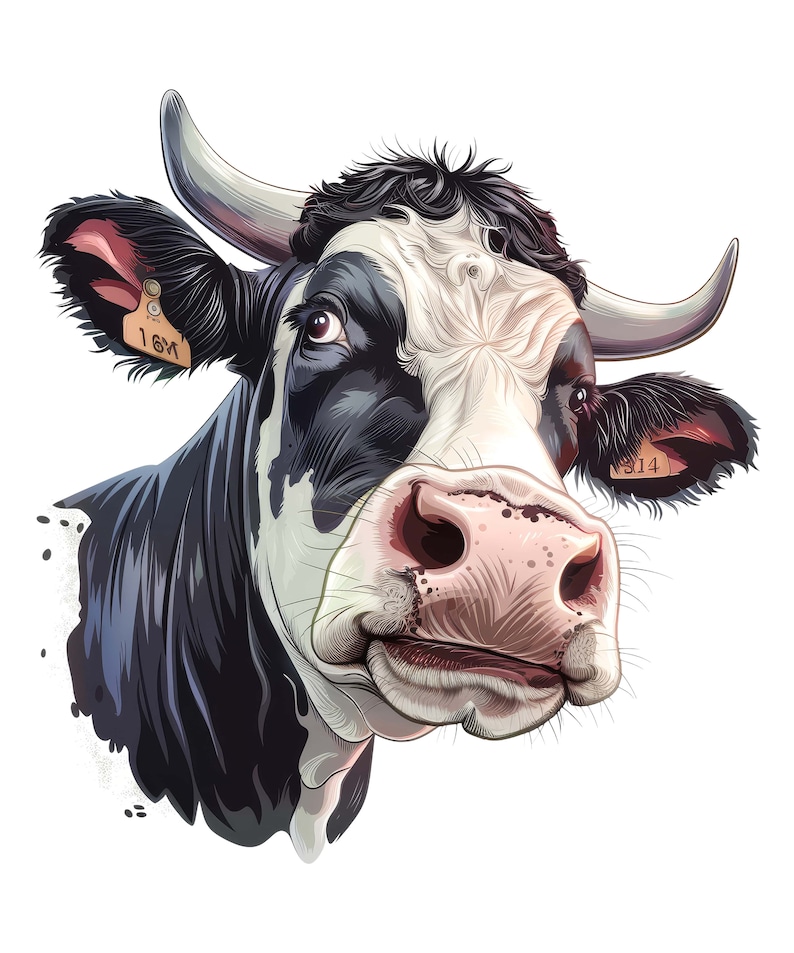 Cute Cartoon Cow Sticker Car Sticker Wall Sticker Farm Animal Motif for ...