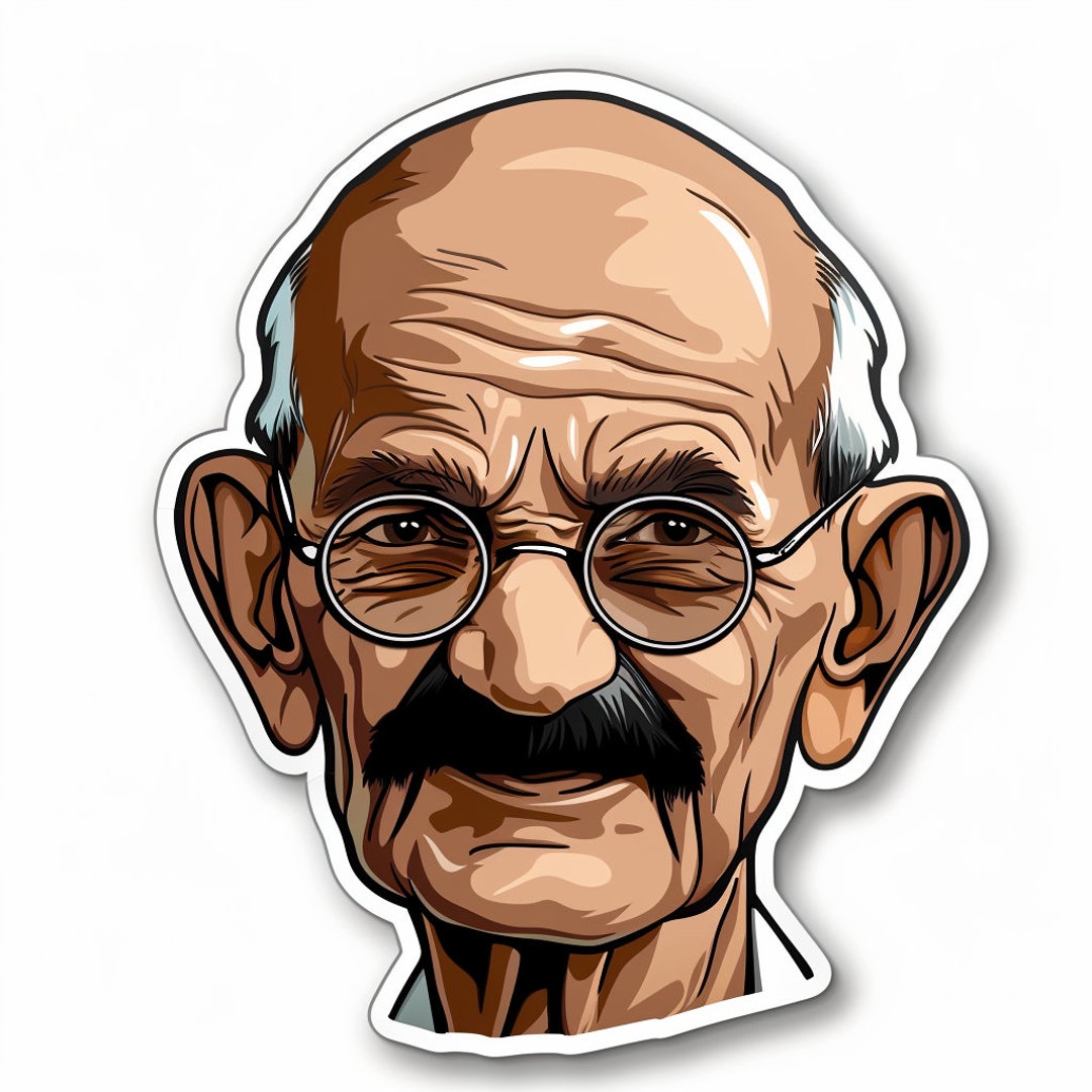 Car Sticker Mahatma Gandhi Sticker Weatherproof Outdoor Vinyl - Etsy
