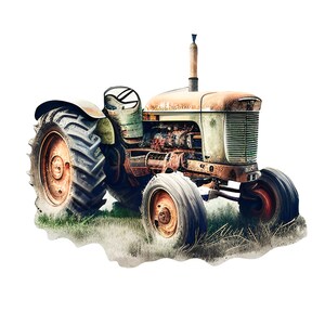 Car Sticker Vintage Tractor Sticker Weatherproof Outdoor Vinyl Sticker ...