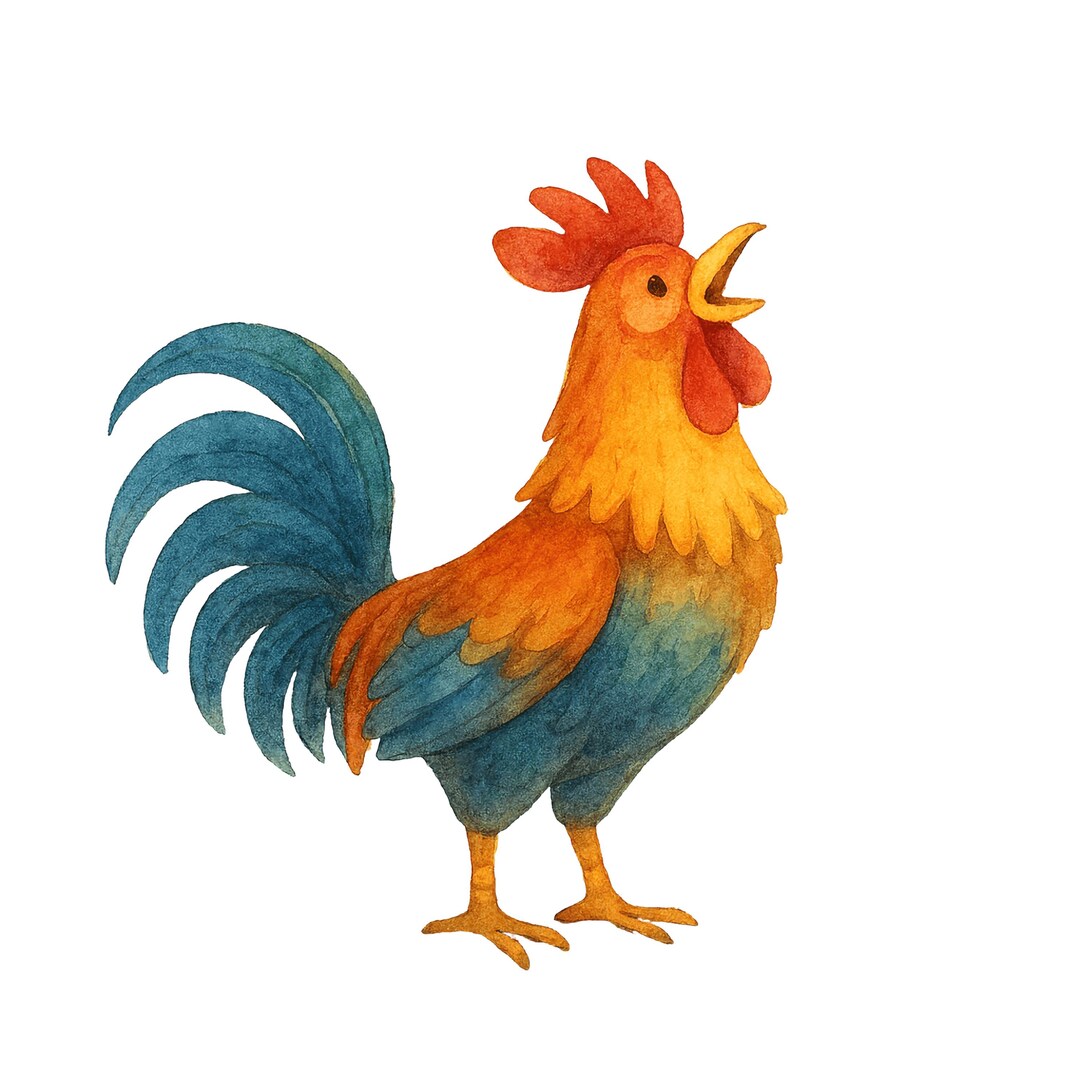 4X Rooster Sticker Set, 4 Pieces, Rooster Car Stickers, Farm Animal ...