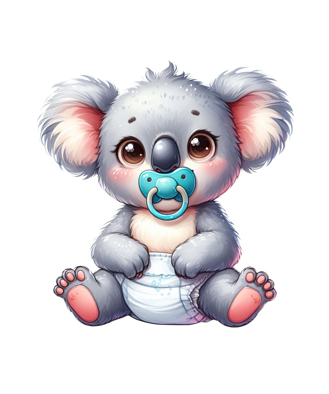Newborn Baby Animal Sticker – Cute Cartoon Sticker – Kawaii Animal ...