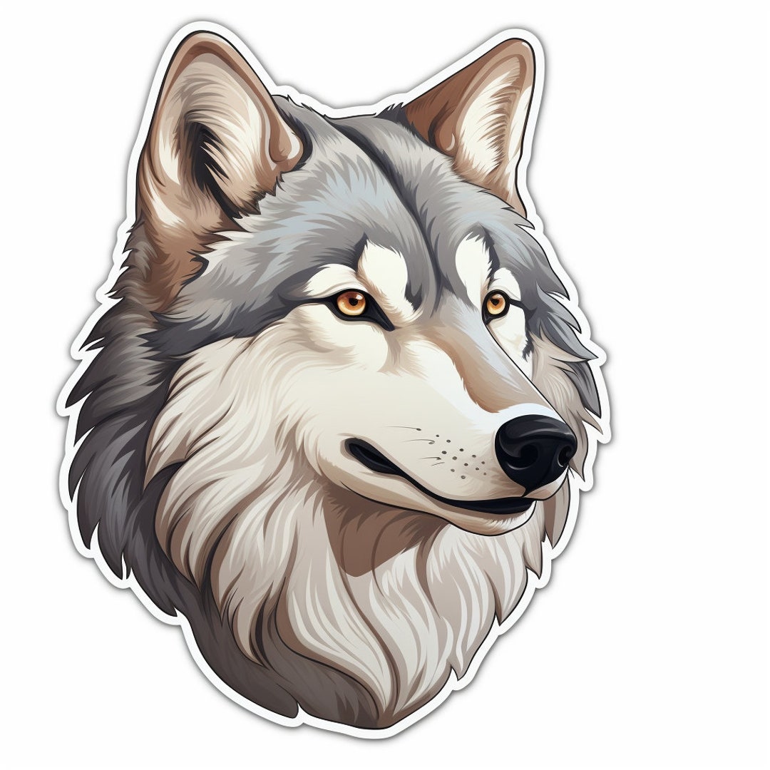 Car Sticker Wolf Sticker Weatherproof Outdoor Vinyl Sticker ...