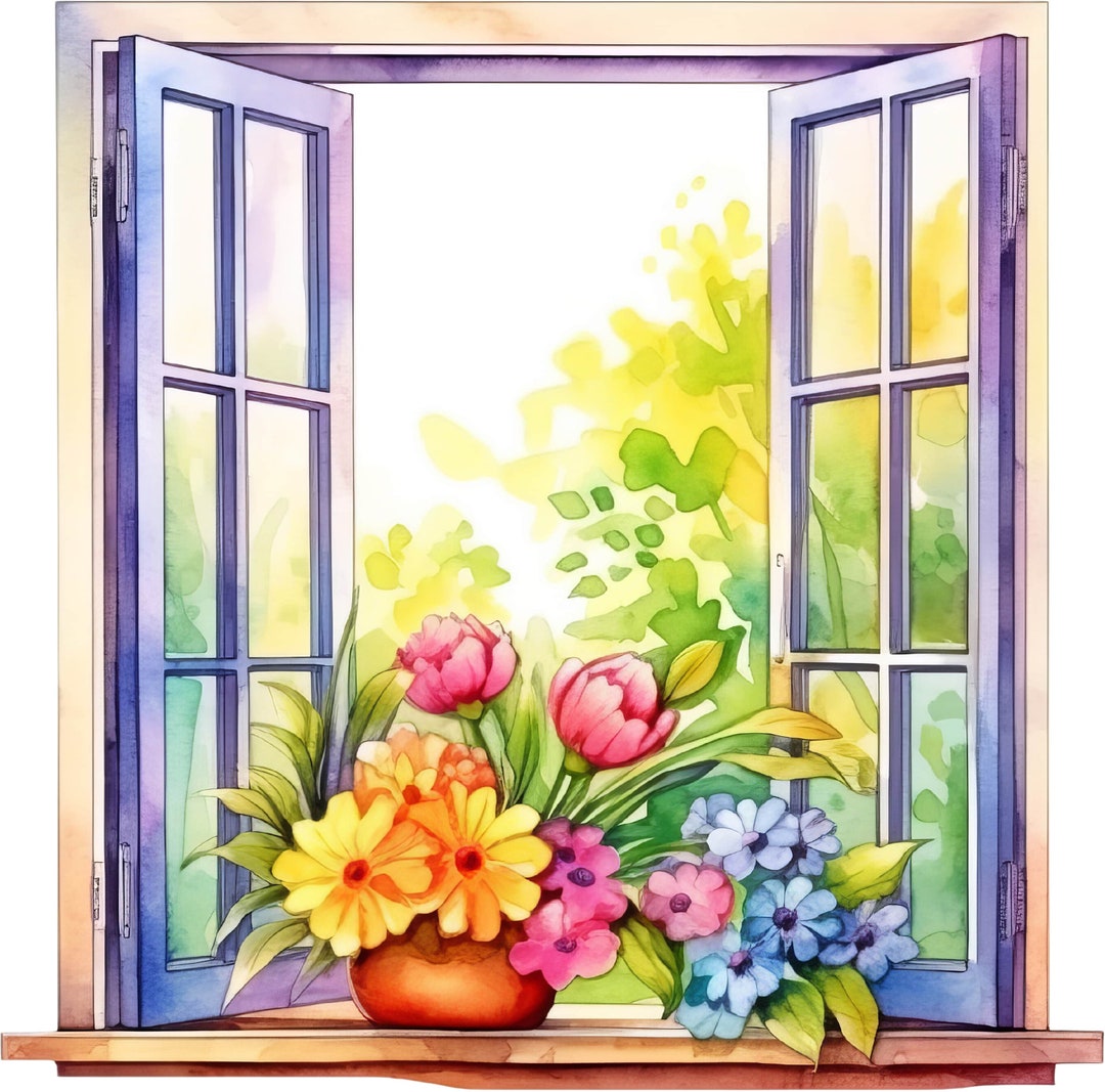 Car Sticker Spring Flowers Window Sticker Weatherproof Outdoor Vinyl ...