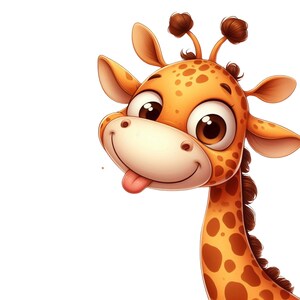 Car Sticker Cute Funny Giraffe Sticker Weatherproof Outdoor Vinyl ...