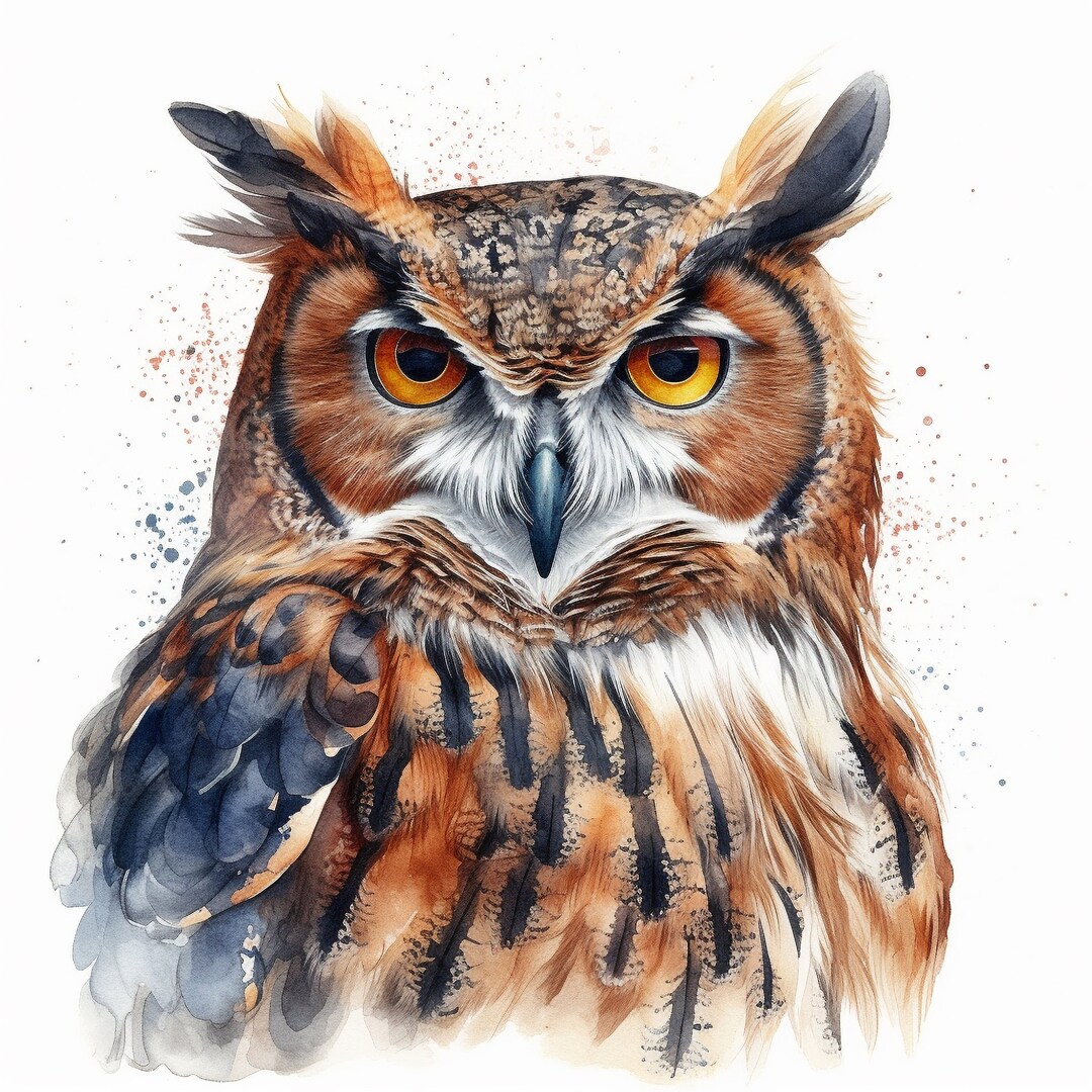 Owl Sticker Personalizable Outdoor Uv-resistant Vinyl Sticker Made of ...