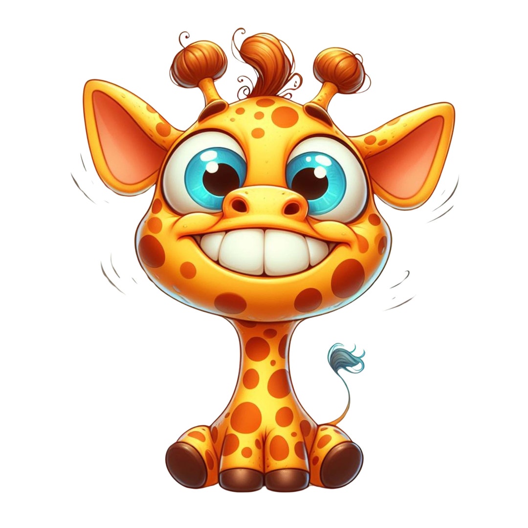 Car Sticker Cute Funny Giraffe Sticker Weatherproof Outdoor Vinyl ...