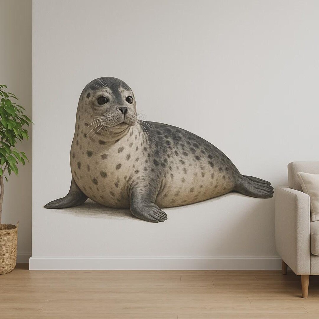 Realistic Seals Wall Decal Lifelike Sea Creature Sticker for Wall RV ...