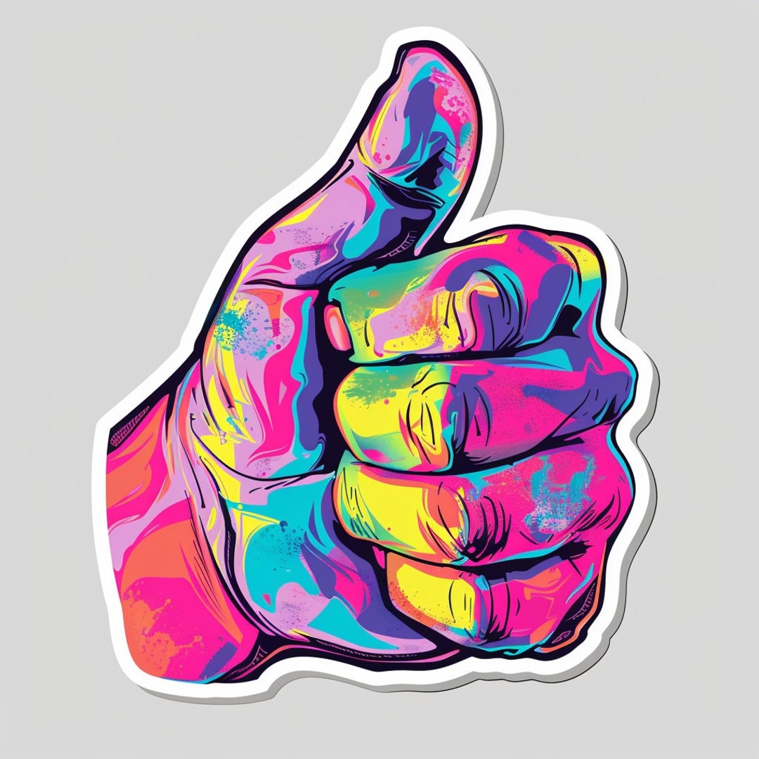 Car Sticker Thumbs up Sign Sticker Weatherproof Outdoor Vinyl - Etsy