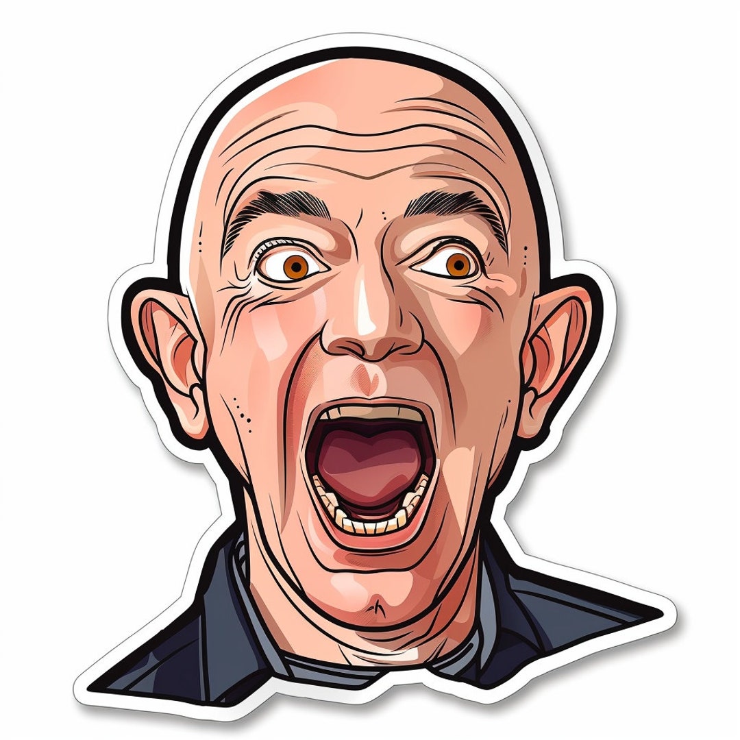 Car Sticker Funny Jeff Bezos Sticker Weatherproof Outdoor Vinyl - Etsy