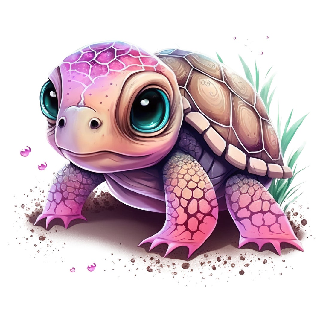 Pink Turtle Sticker Customizable Outdoor Vinyl Sticker - Etsy