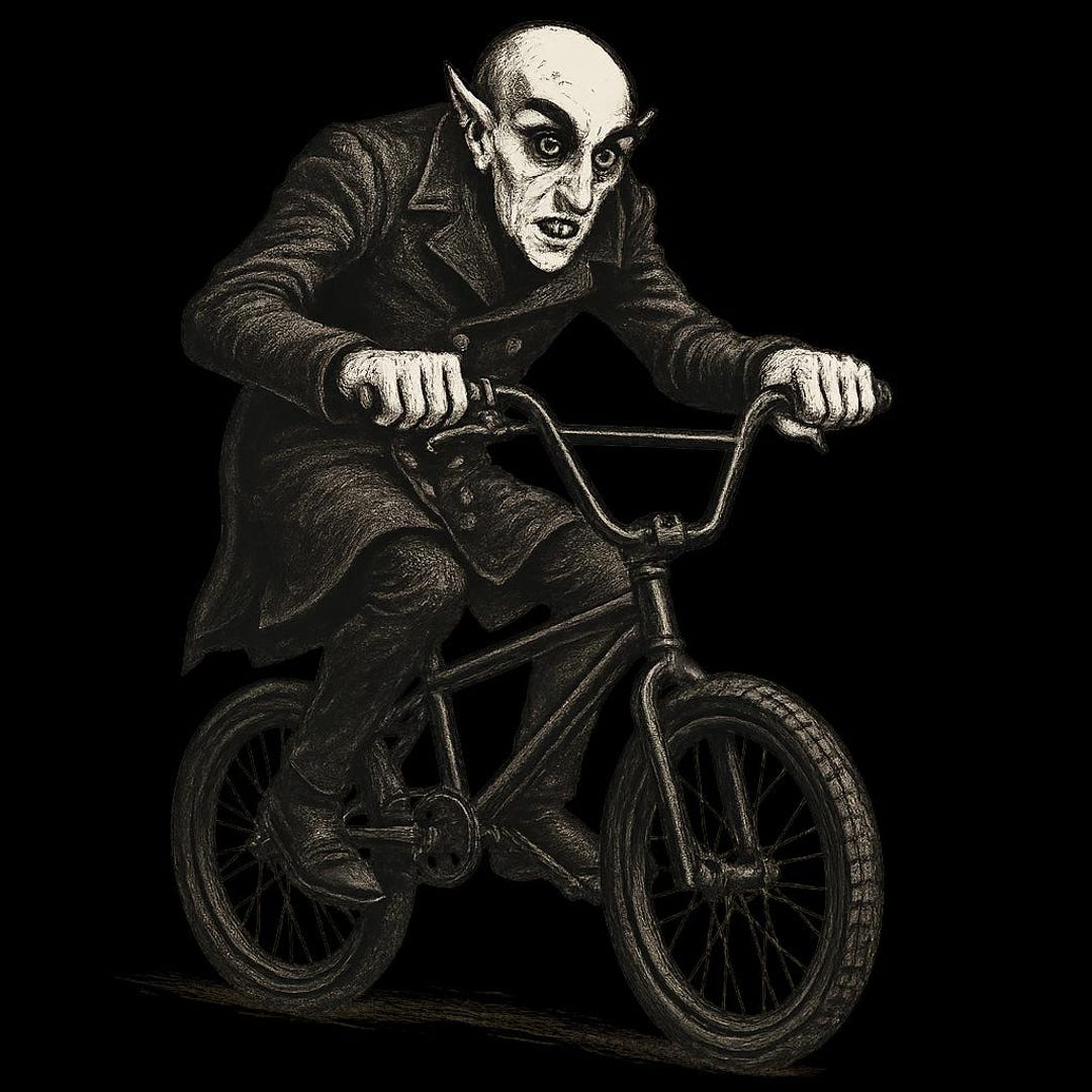 Nosferatu on BMX Bike Sticker Outdoor Uv-resistant Vinyl Sticker Made of High-quality Orafol ...