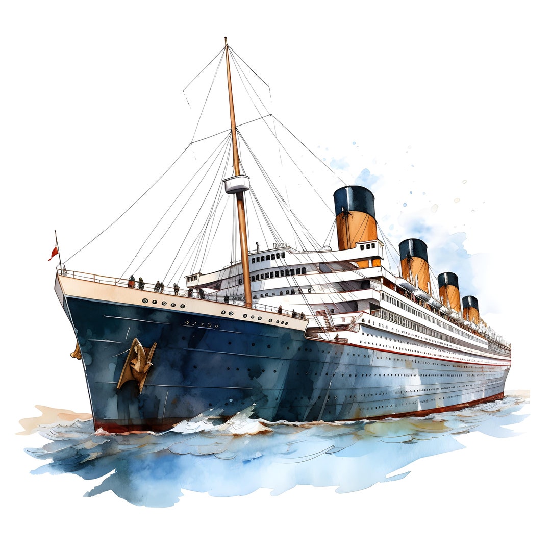 2X Watercolor Titanic Iceberg Stickers Personalizable Outdoor Vinyl ...
