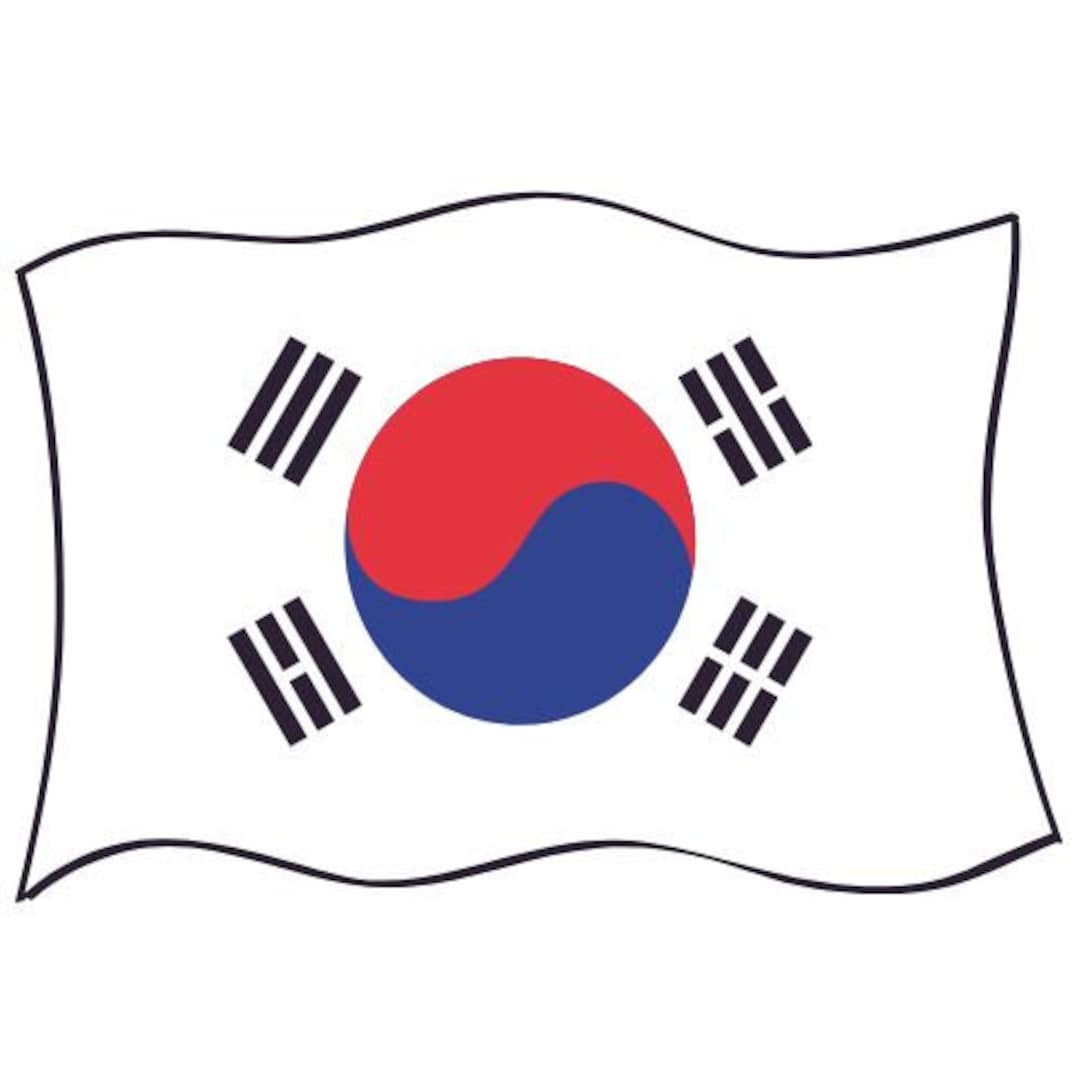 Car Sticker Sticker Flag South Korea Flag Sticker - Etsy