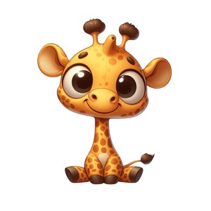 Car Sticker Cute Funny Giraffe Sticker Weatherproof Outdoor Vinyl ...