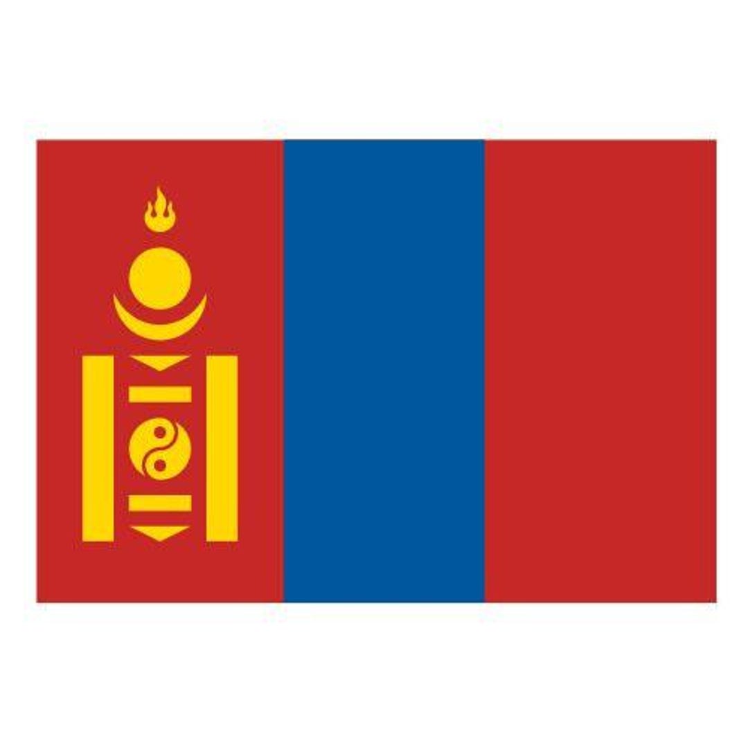 Mongolia Flag Sticker – National Country Design for Laptop, Car and ...