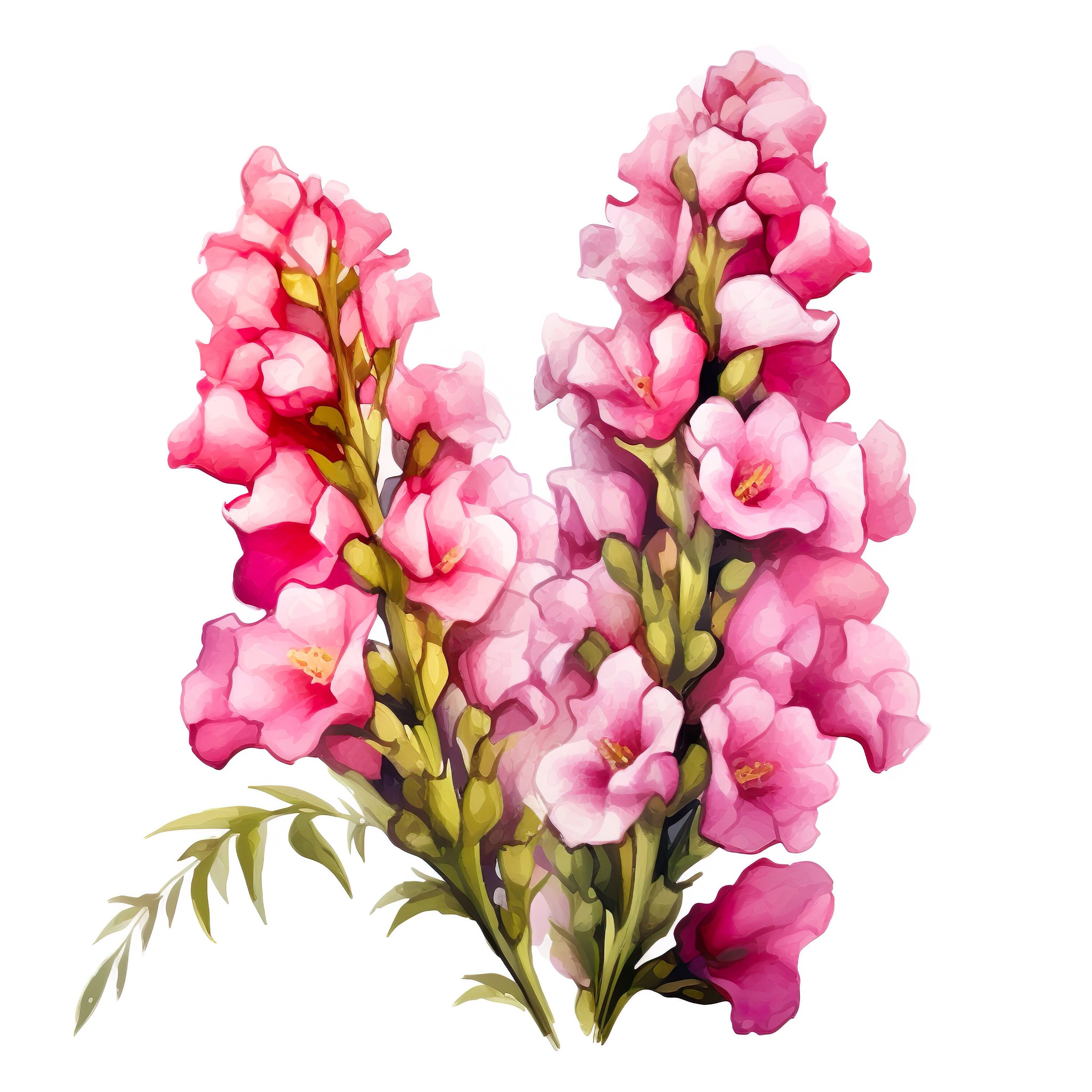 Car Sticker Snapdragon Watercolor Flowers Sticker Weatherproof Outdoor ...