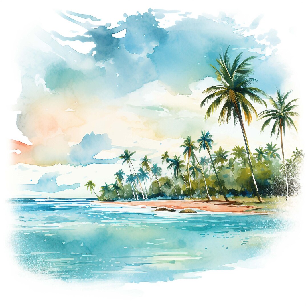 Car Sticker Tuvalu in Watercolor Style – Exotic Island Vinyl Sticker ...