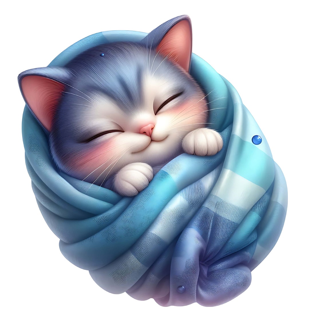 Car Sticker Adorable Animals in Blankets Sticker Weatherproof Outdoor ...