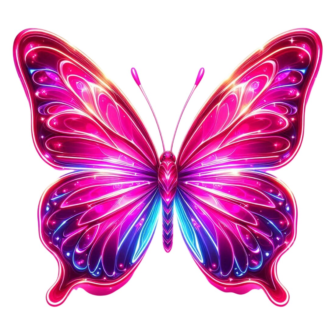 Pink Butterfly Sticker – Pink Butterfly Sticker | Cute Insect Sticker ...