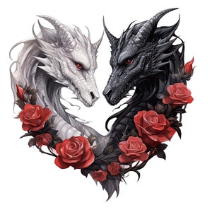 Car Sticker White and Black Dragon Weatherproof Outdoor Decal Vinyl - Etsy